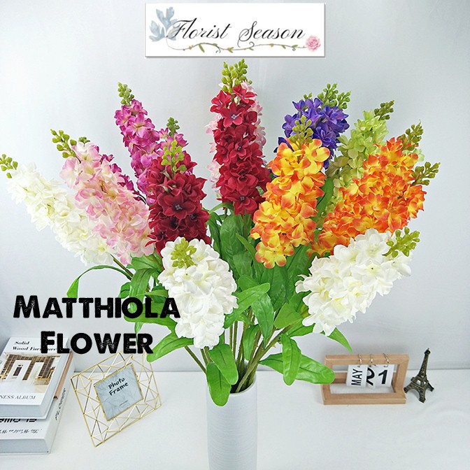 Bunga Matthiola 85cm / Artificial Matthiola Flower / Bunga Jagung ...