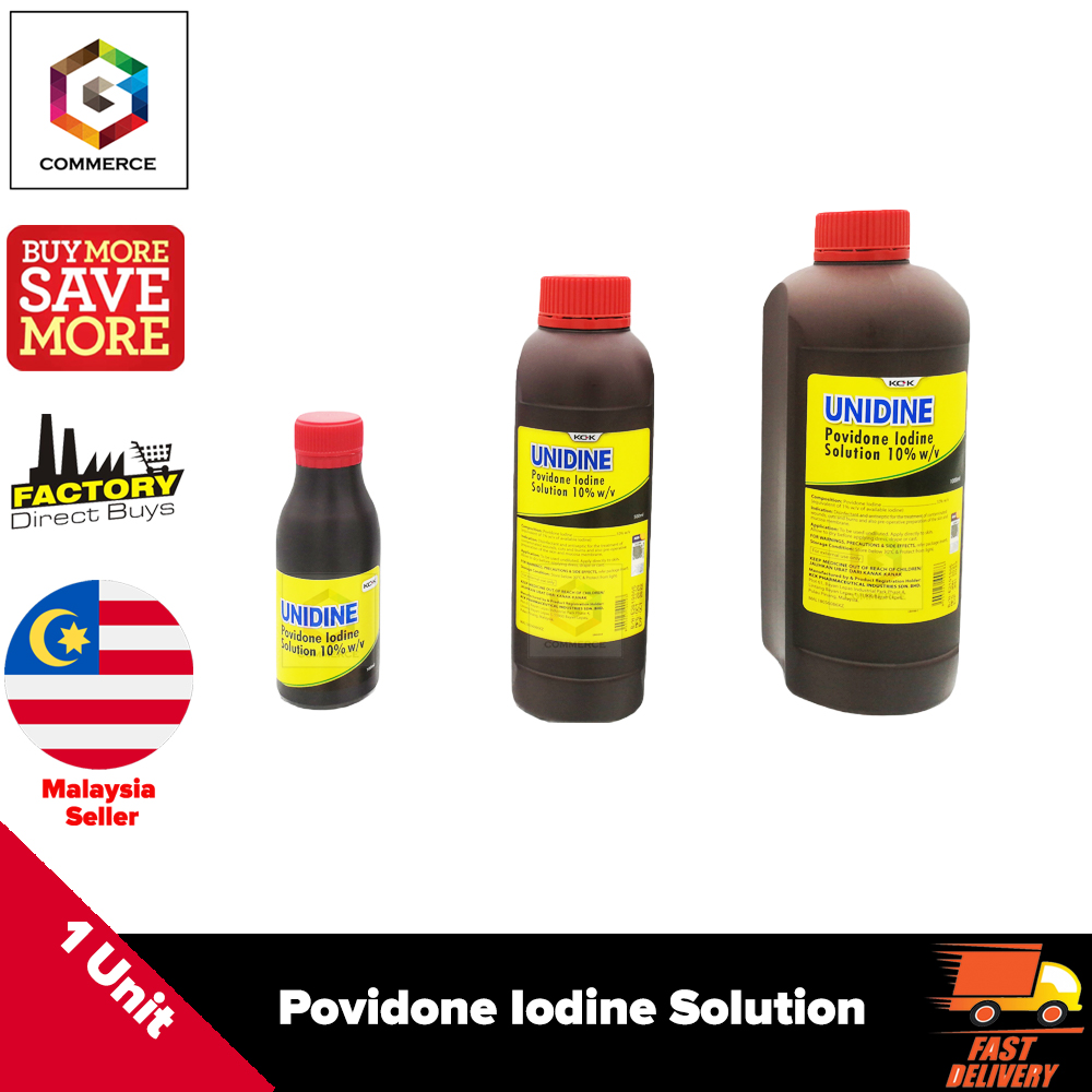 Povidone Iodine Solution 100ML / 500ML / 1000ML | Shopee Malaysia