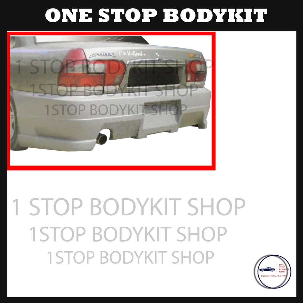 PROTON WIRA SALOON REAR BUMPER(E8) FIBER(FIBERGLASS)SKIRT LIP BODYKIT ...