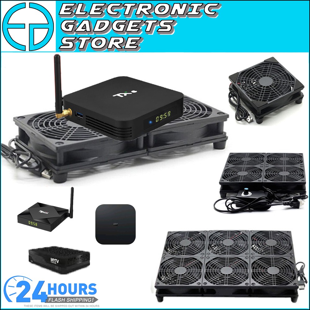 120mm USB Fan Router Radiator Cooler Tanix TX6S Android MYTV TV Box ...