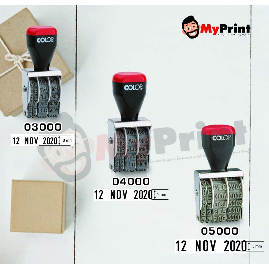 RUBBER STAMP COP GETAH AUTOMATIK COLOP DATER STAMP 03000 3mm Dater ...