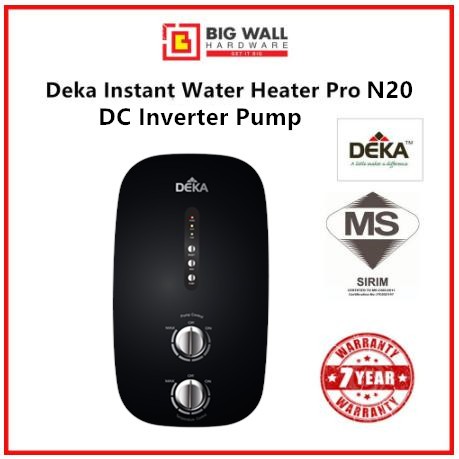 Deka Pro N20 Water Heater with DC Pump Complete with Full Accessories ...