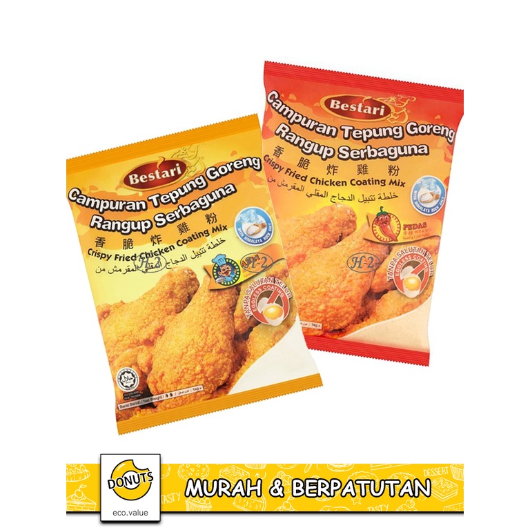 BESTARI CRISPY FRIED CHICKEN COATING MIX HOT & SPICY 1KG | Shopee Malaysia