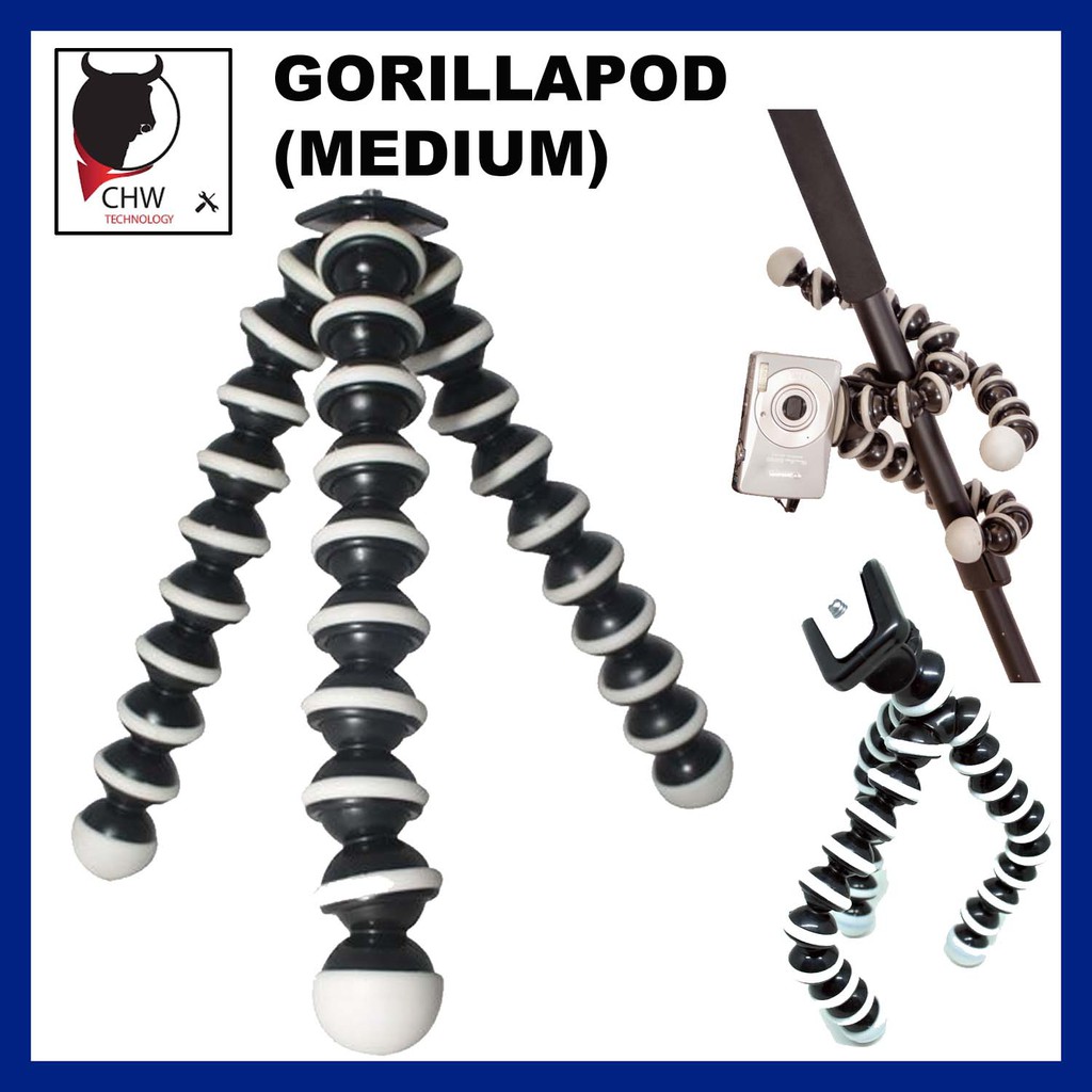 FLEXIBLE TRIPOD Gorillapod Gorilla pod (MEDIUM) | Shopee Malaysia