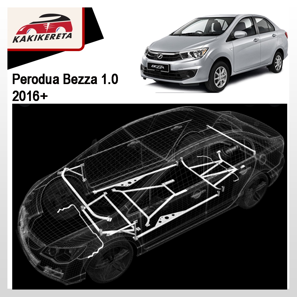 Perodua Bezza 1.0 2016+ 100%Original Ultra Racing Bar (FULL SET Ultra ...