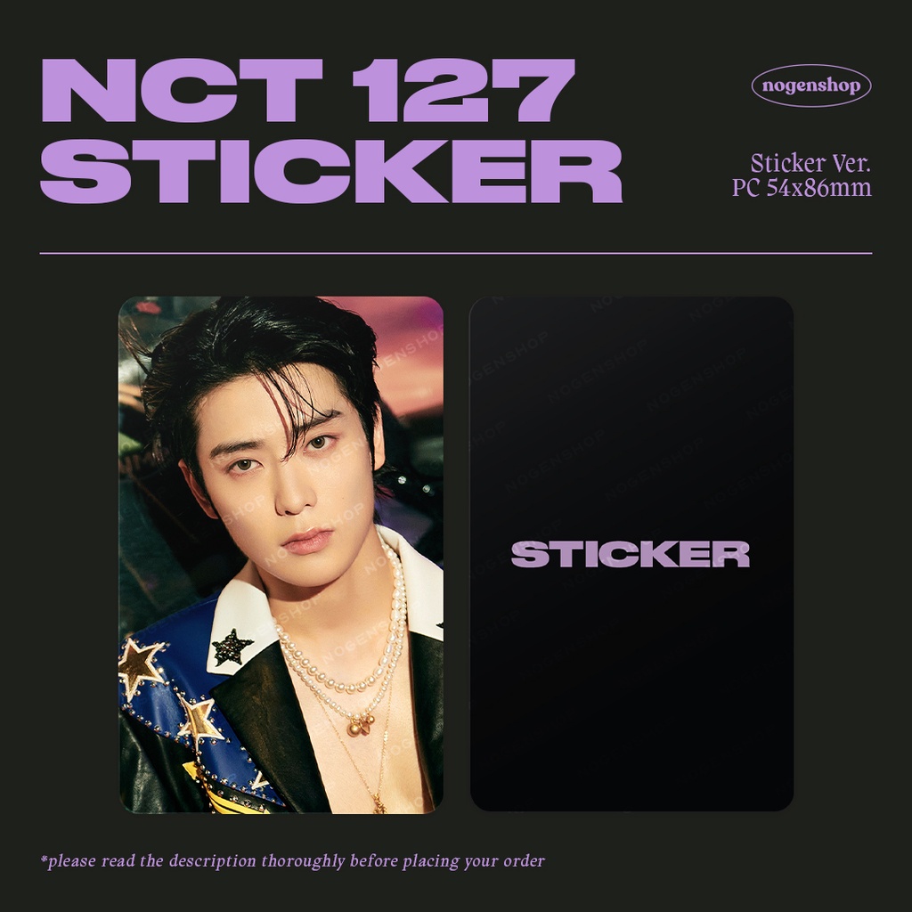 [UNOFFICIAL/FANMADE] Photocard PC NCT 127 STICKER [MV VER.] | Shopee ...