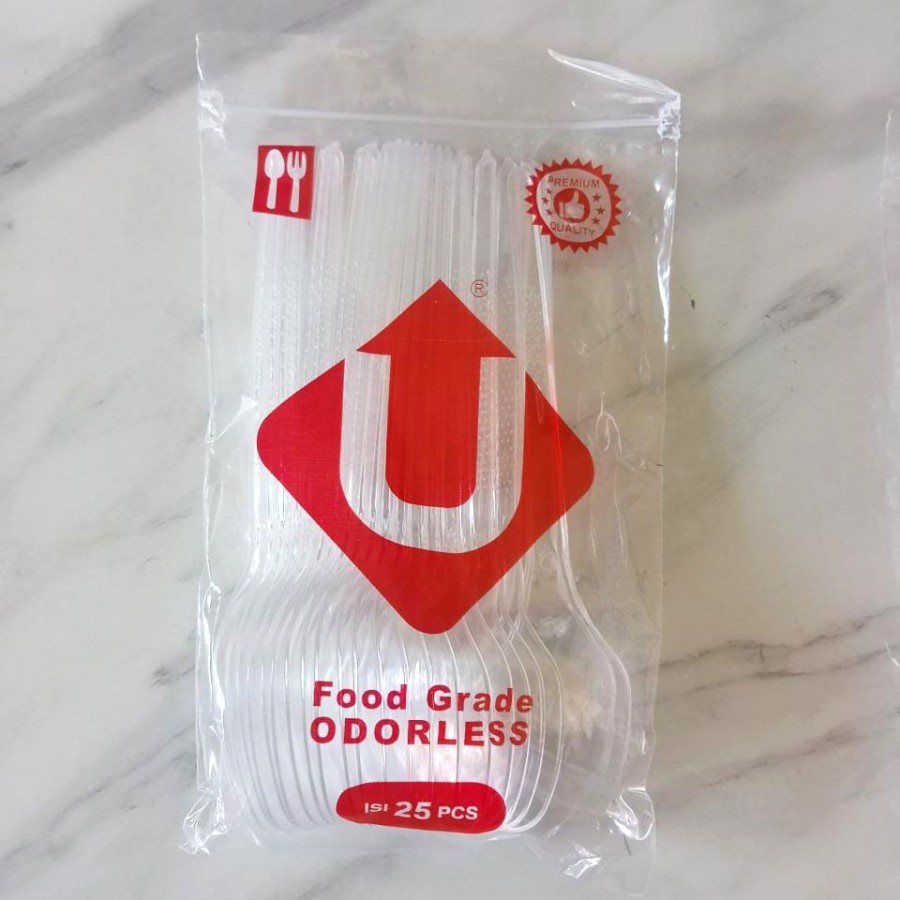 Transparent Plastic Spoon Contents 25pcs | Shopee Malaysia