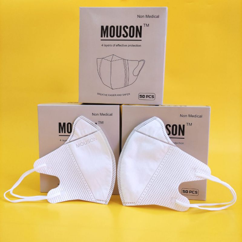 Mouson Duckbill Mask 4 ply 50pcs | Shopee Malaysia