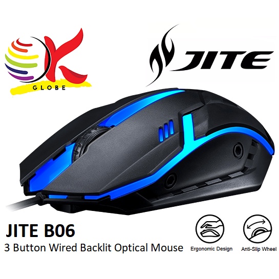 JITE B06 (RGB LIGHT) / B01 WIRED OPTICAL SENSOR GAMING MOUSE WITH ...