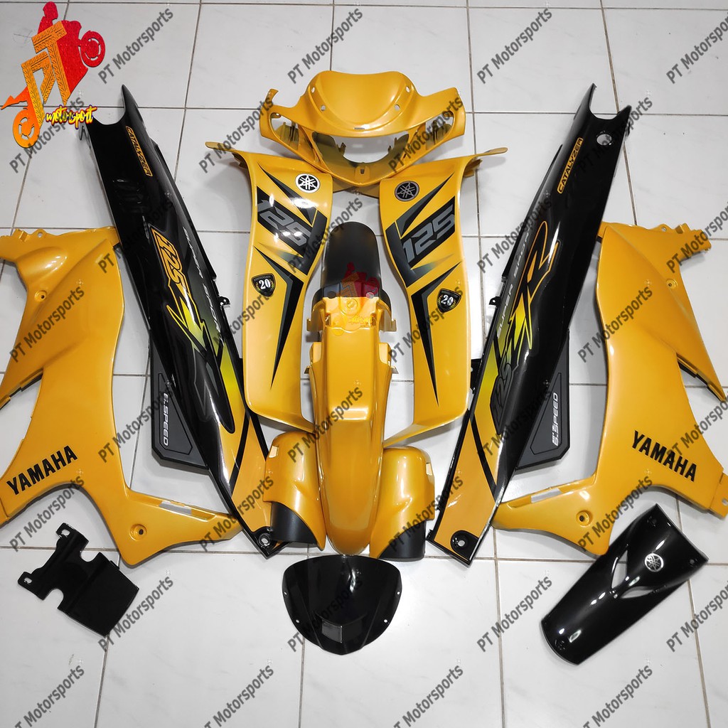 Yamaha 125ZR Cover Set Yellow Black - Kuning DiRaja 20TH Anniversary ...