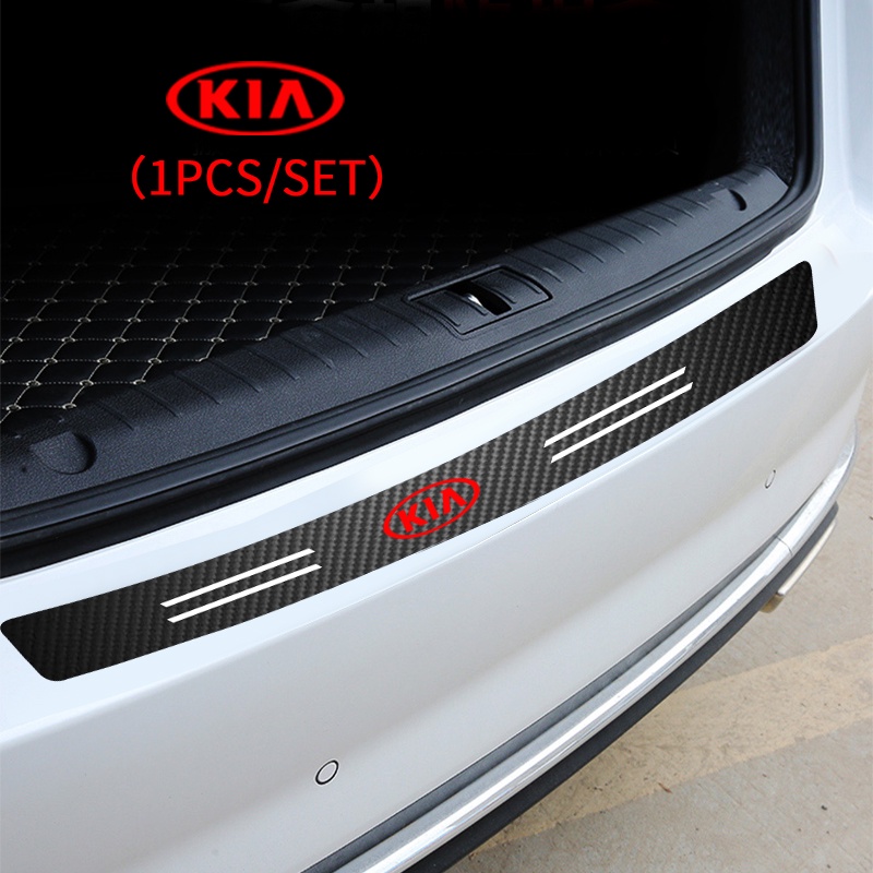 1pcs Carbon Fiber Car Trunk Sticker Car Emblem Bumper Trim Protect ...