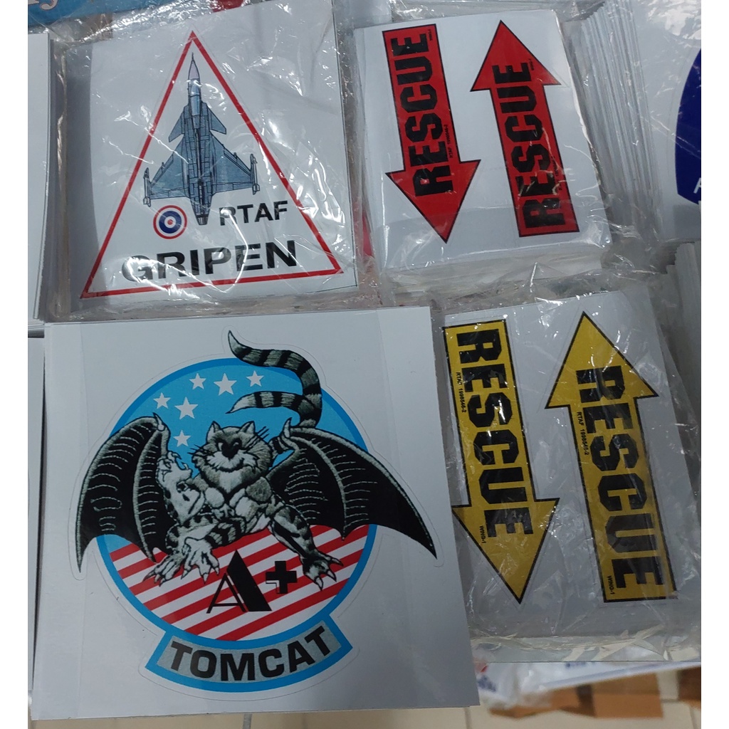 Gripper Plane Stickers Car Sticker TOMCAT RTAF Rescue | Shopee Malaysia