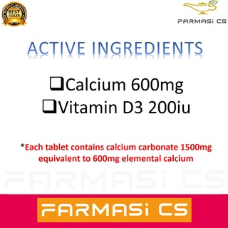 Caltrate Calcium + D 600mg with vitamin D 100 Tablets EXP:07/2025 ...