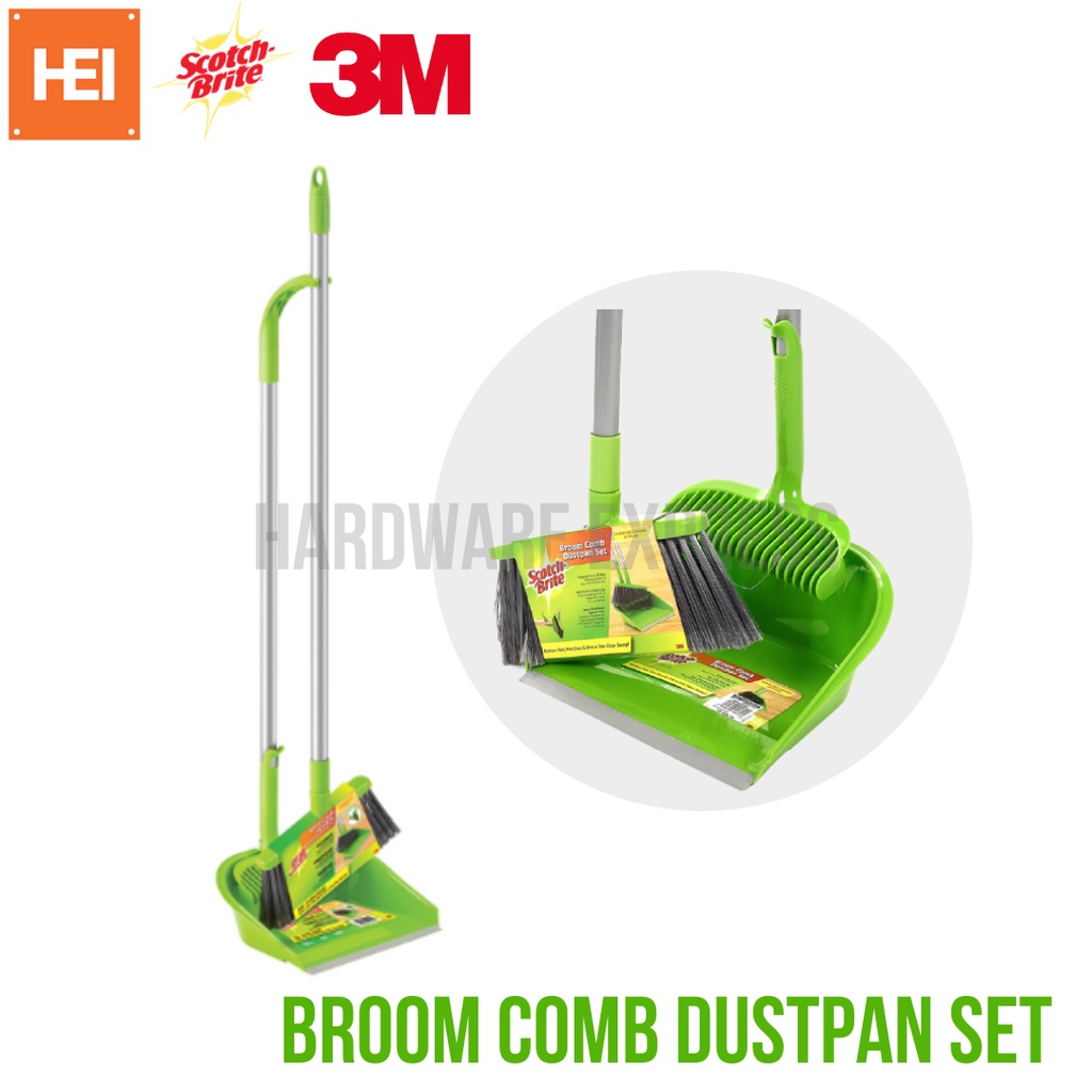 3M Scotch Brite Broom Comb Dustpan Set | Shopee Malaysia