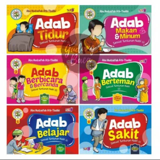 Islamic Children's Story Book Series Adab Sleeping / Speaking / Eating ...