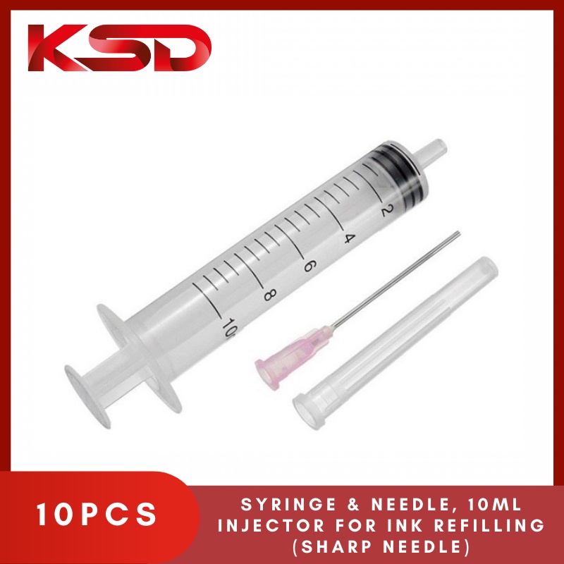 Syringe injector for ink refilling syringe with needle picagari dengan ...