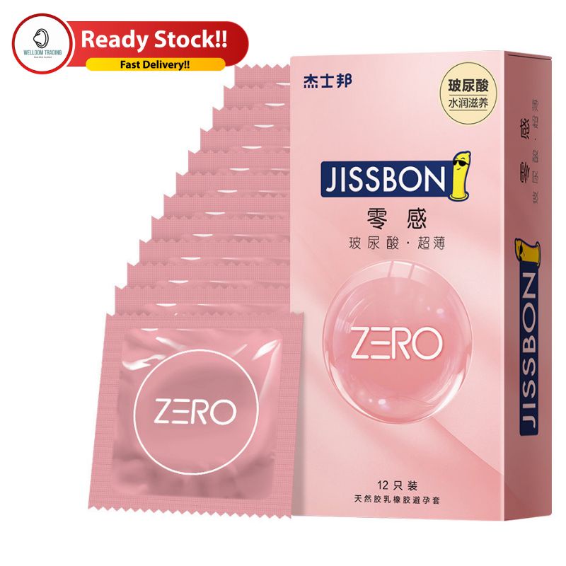 JISSBON ZERO Hyaluronic Acid Condom 杰士邦零感玻尿酸超薄避孕套 12 | Shopee Malaysia
