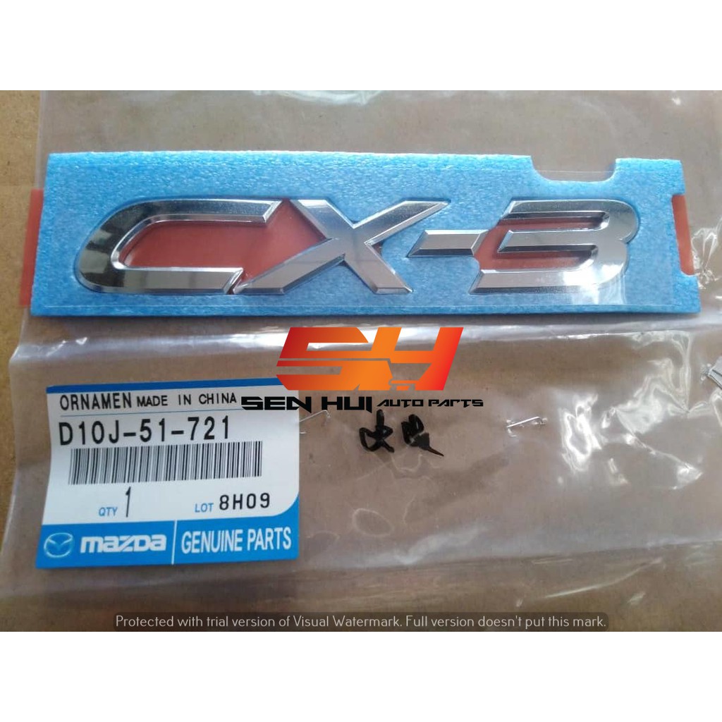 Mazda CX3 Skyactive NAME PLATE logo CX-3 back door D10J51721 Genuine ...