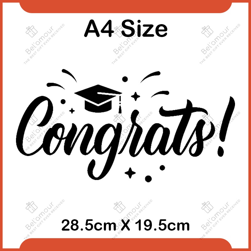 18-36 inch DIY Congrats Grad / Grand Opening / Congratulations BOBO ...