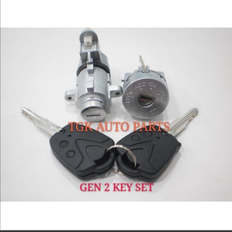 PROTON GEN-2 STARTER KEY WITH DOOR KEY LOCK SET | Shopee Malaysia
