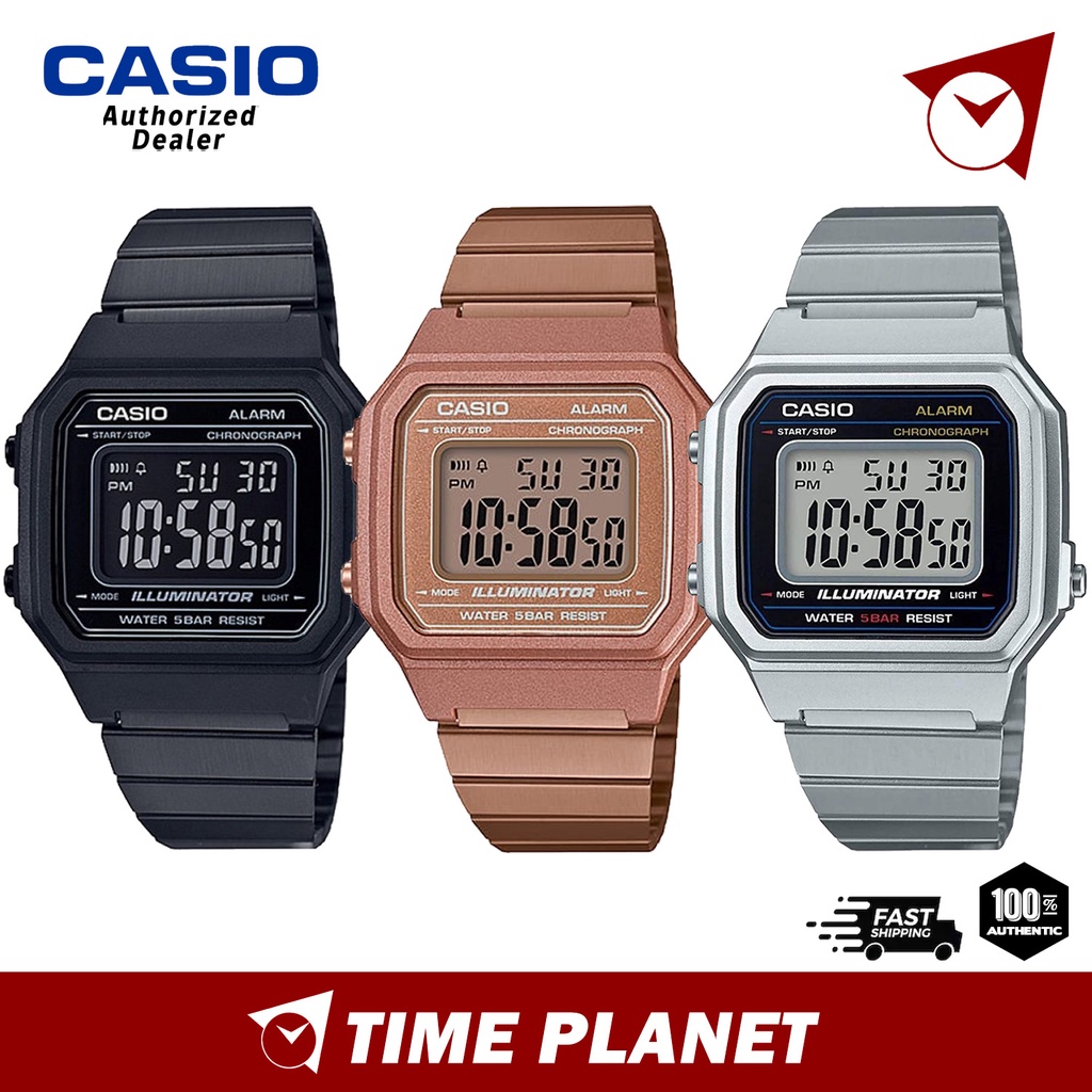 [Official Warranty] Casio Unisex Vintage Digital Steel Watch B650WB ...