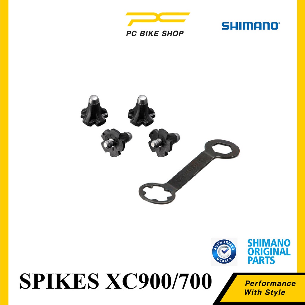 SHIMANO SPIKES XC900/700 (4 PCS) W/SPANNER (FOR MOUNTAIN BIKE SHOES ...