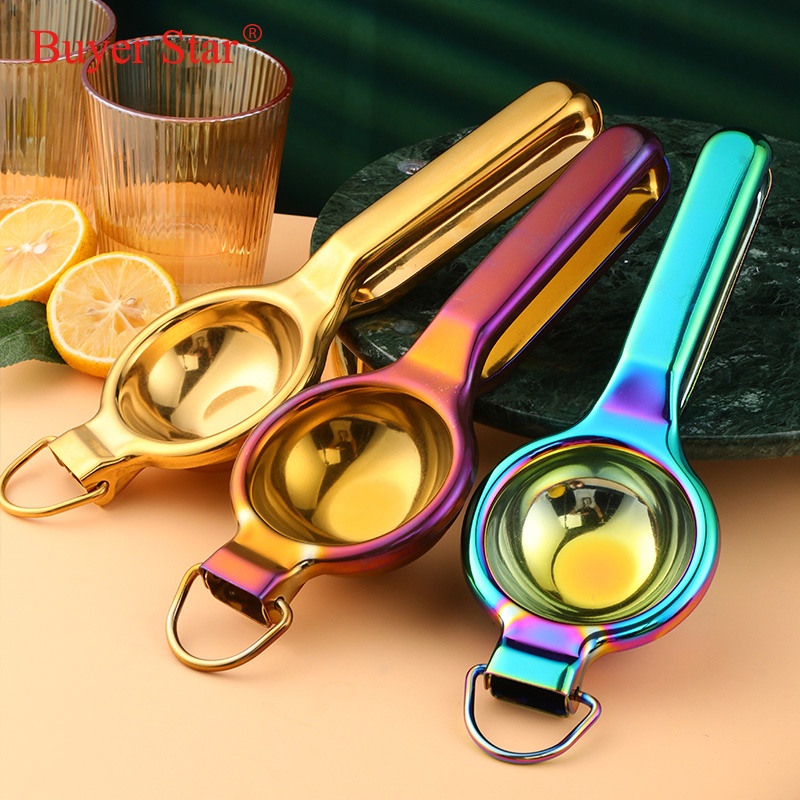 1pcs manual Gold lemon squeezer Stainless Steel Fruit Juicer orange ...