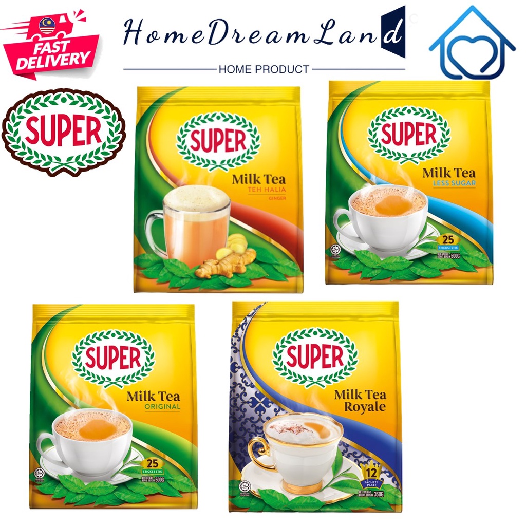 Super 3 in 1 Instant Milk Tea Royale30G X 12 S/Teh Halia25G X 12S/Less ...