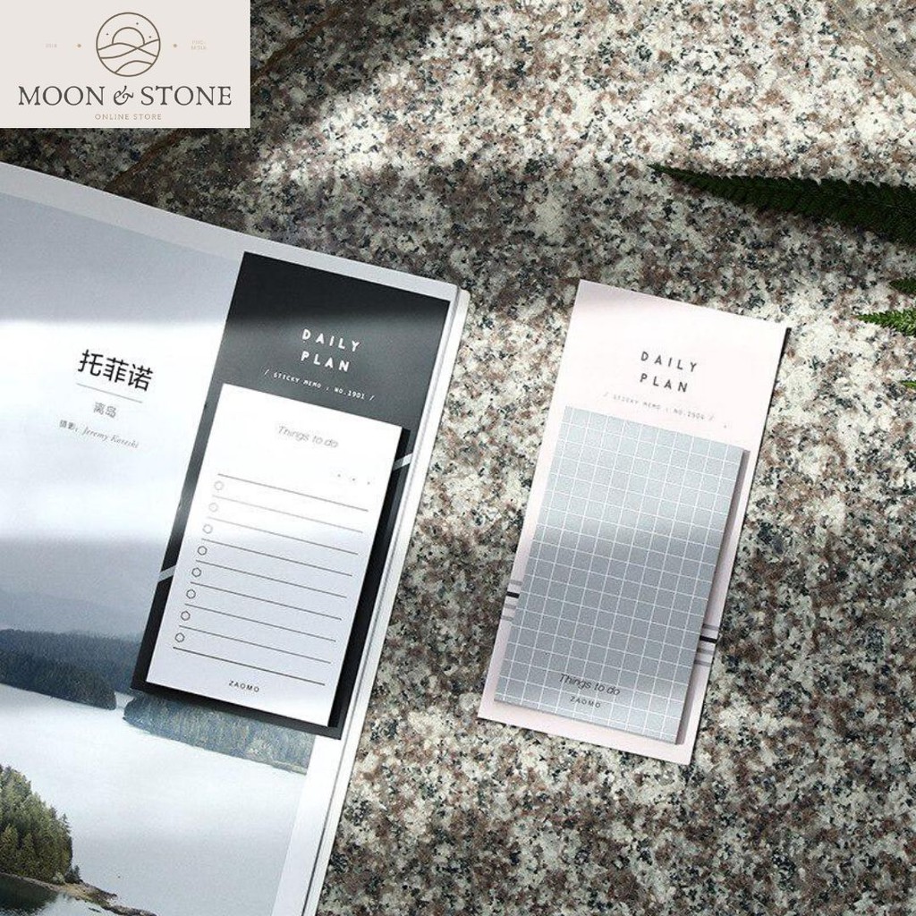 🇲🇾Daily Plan Sticky Memo - Grid Sticky Memo - To Do List - Minimalist ...