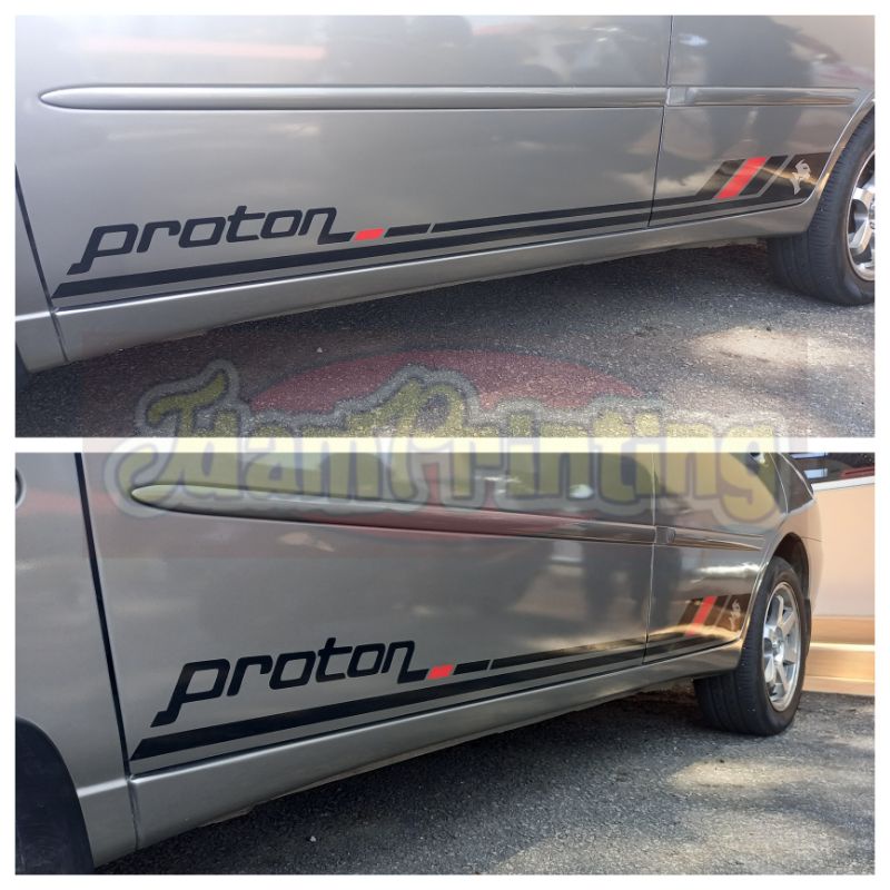 Stiker Cutting Tepi Proton Waja ralliart | Shopee Malaysia