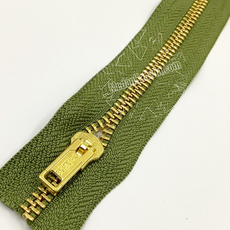 #BJ202005GG (50cm, meter) Zip Tembaga YKK #5 Warna Free Kepala Zip ...