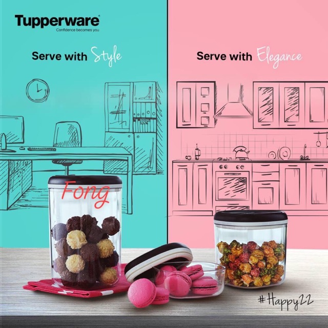 Tupperware Clear Canister (3pcs) | Shopee Malaysia