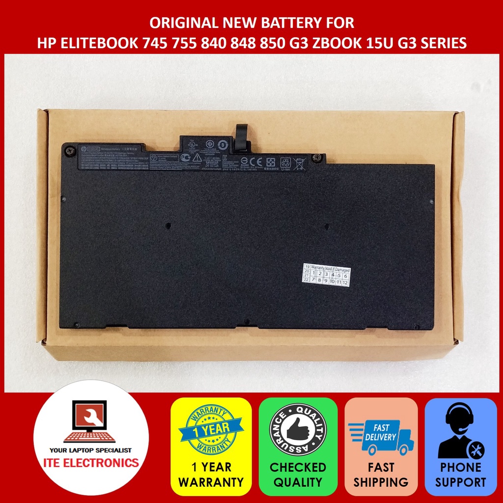 ORIGINAL NEW CS03XL HP ELITEBOOK 745 755 840 845 850 G3 ZBOOK 15U G3 ...