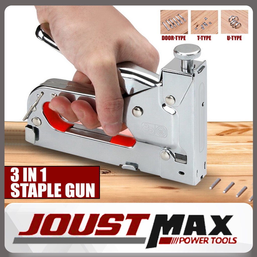 Heavy Duty 3 In 1 Multitool Nail Staple Metal Gun Stapler Stapling ...