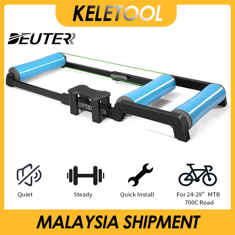 DEUTER GT01 Bike Rollers Indoor Exercise Bicycle Roller Trainer Stand Aluminum Alloy MTB Road ...