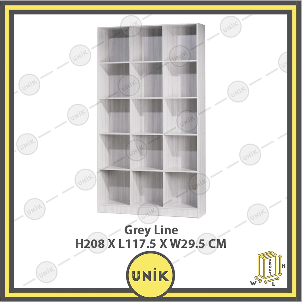 [UNIK] Suria Bookshelf with 15 Compartment File Cabinet Multipurpose ...
