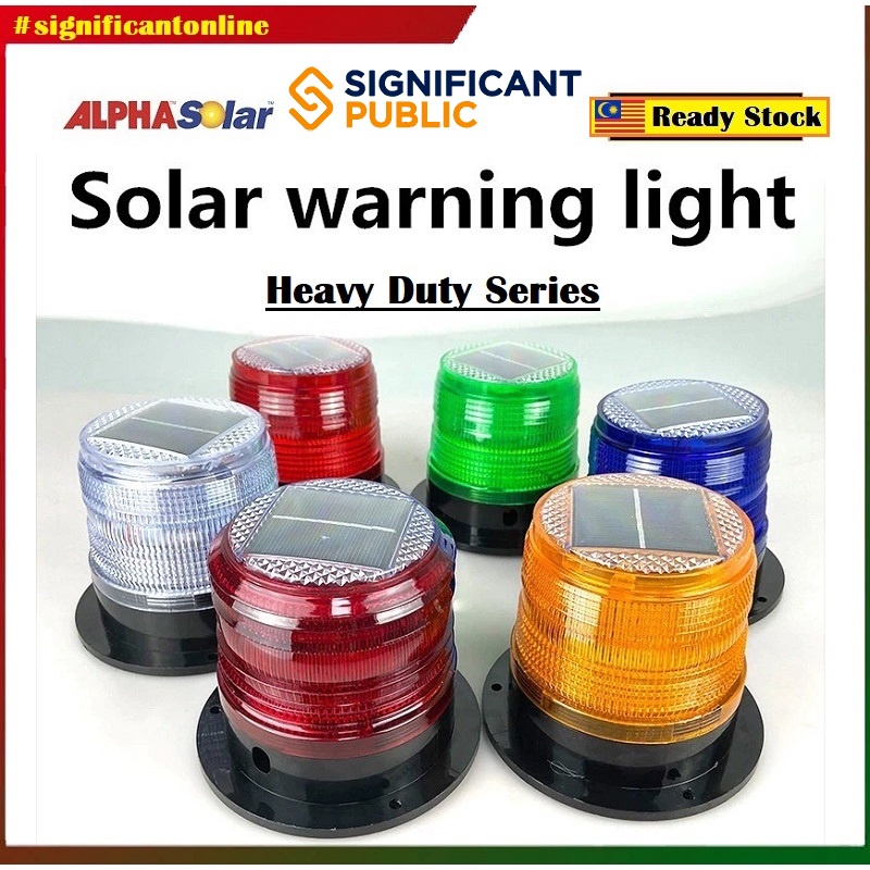ModernNest Solar Heavy Duty Warning Flash Light Traffic Road Safety ...