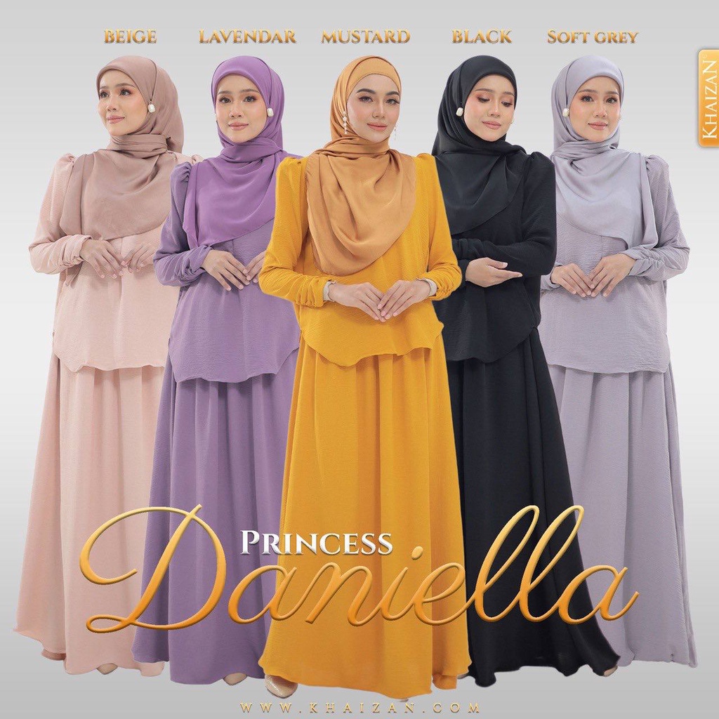 PRINCESS DANIELLA | KHAIZAN | CRUSHED COTTON IRONLESS | KURUNG KAIN ...