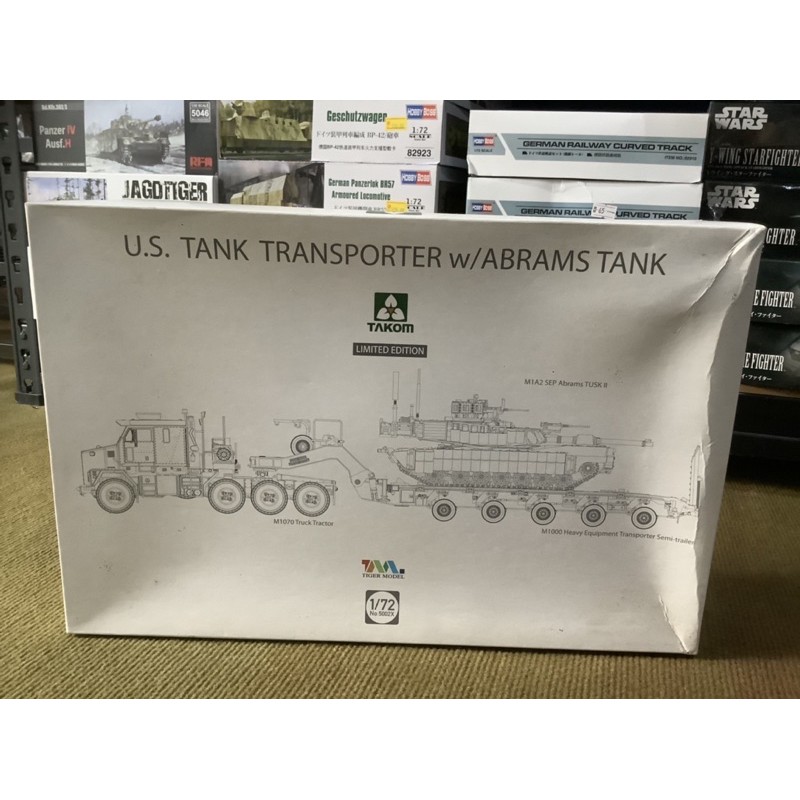 TAKOM LIMITED EDITION 1/72 M1070 TRACK TRACTOR AND M1A2 ABRAMS TUSK II ...