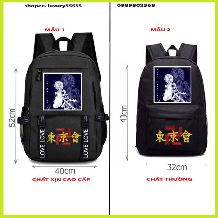( Hot ) Top 1 BACKPACK mikey again tokyo revengers Cool Anime | Shopee ...