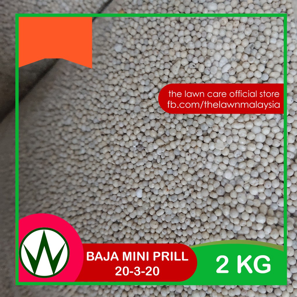 [2KG] Baja Rumput Karpet Mini Prill (20-3-20) untuk Semua Jenis Rumput ...