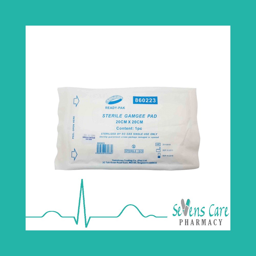 AMMEDA STERILE GAMGEE PAD 20cm x 20cm 1PC | Shopee Malaysia