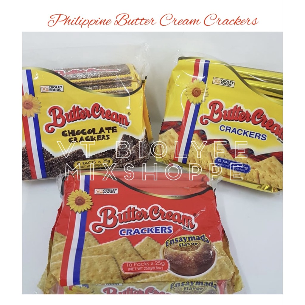 PHILIPPINE BUTTER CREAM CRACKERS- ENSAYMADA/ CHOCOLATE/ ORIGINAL ...