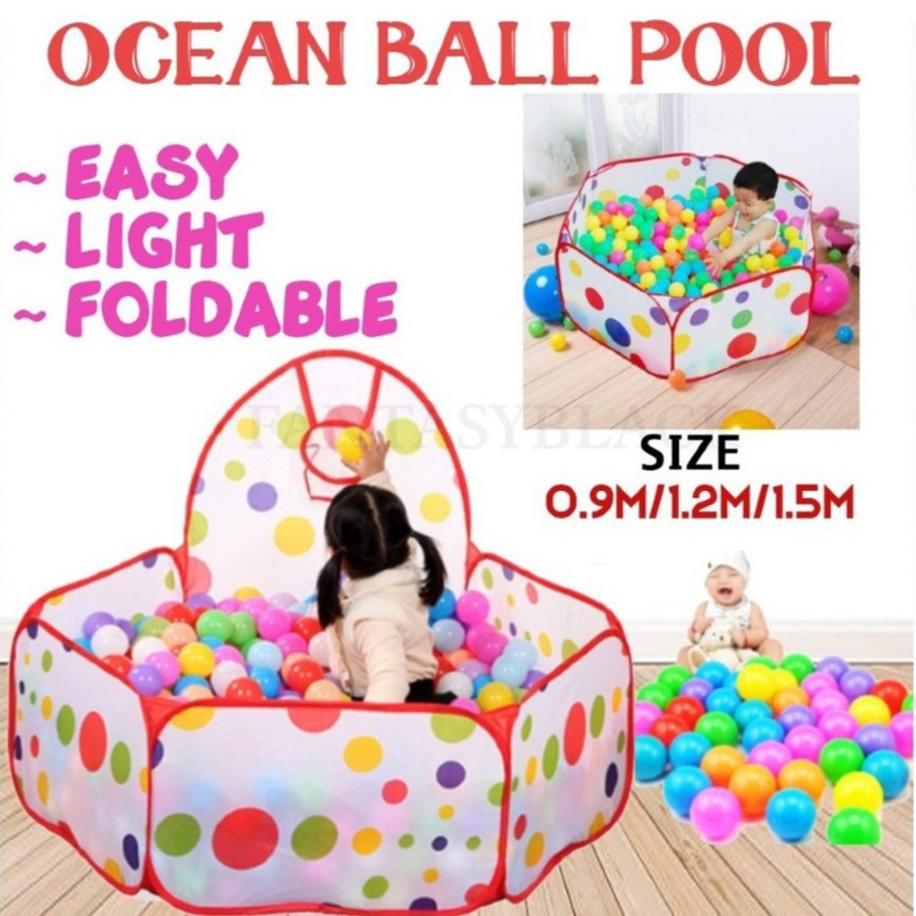 #Ready Baby Ocean Ball Pit Pool Game Indoor Kids Toy Tent with Ball ...