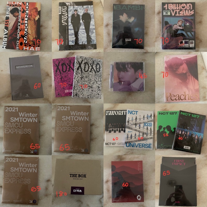 [CLEARANCE STOCK] SEALED EXO NCT 127 KAI THE BOYZ ONEUS SUPER JUNIOR ...