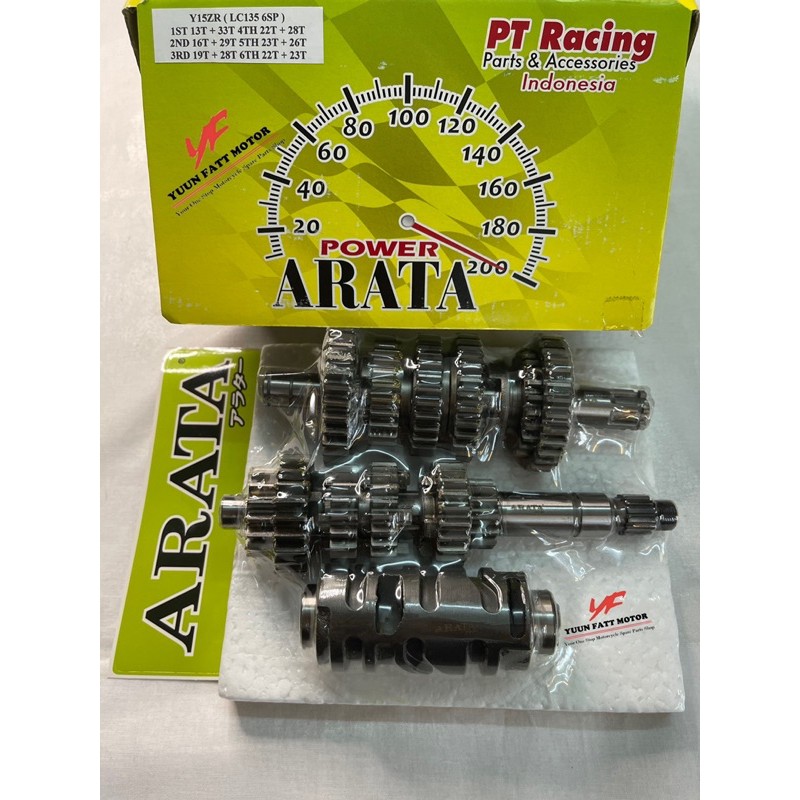 Y15ZR LC135 5S ARATA (6 SPEED 6S) RACING GEAR BOX SET PNP YAMAHA FZ 150 ...
