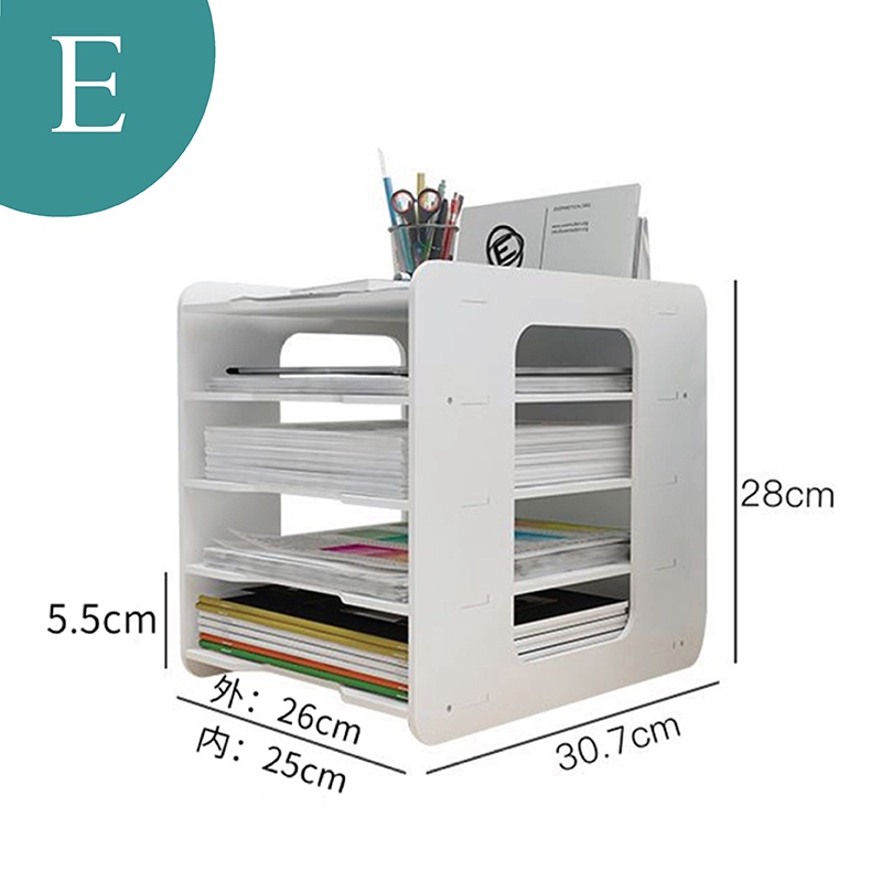 Document rack paper tray file organizer office table top rack rak ...