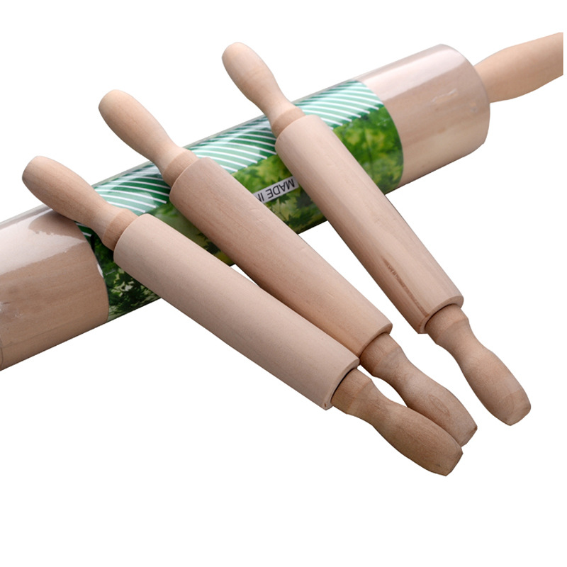 Mini Kids Wooden Dought Rolling Pin Kitchen Cooking Baking Accessories ...