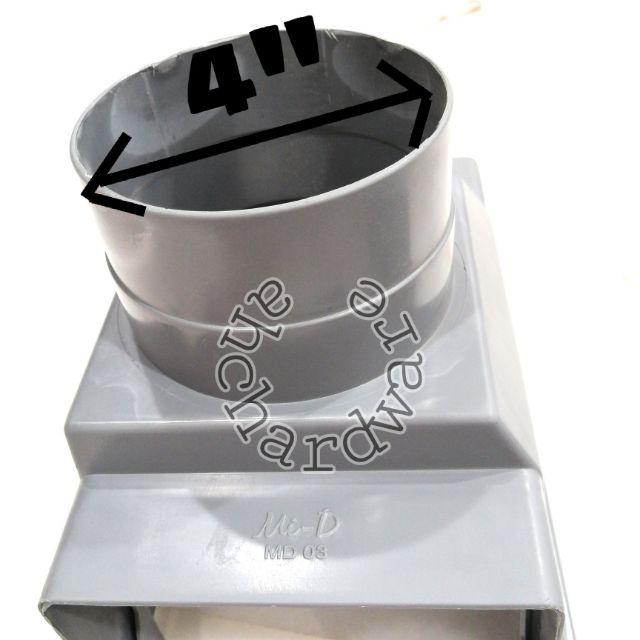 Gutter PVC Spout Head (3" / 4") / Rainwater PVC Spout Head (3" / 4 ...