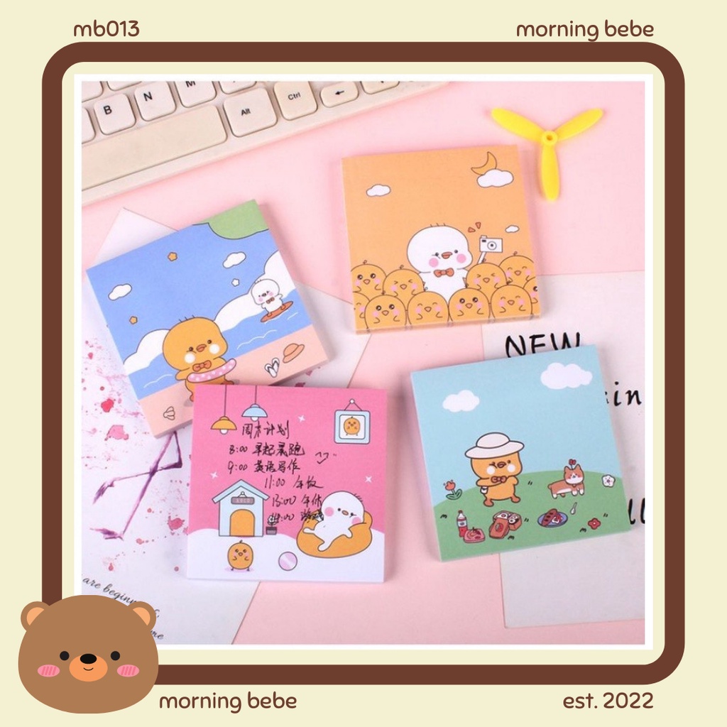 Mb013 STICKY NOTES DUCK Image/POST IT DUCK/Cute DUCK Character STICKY ...